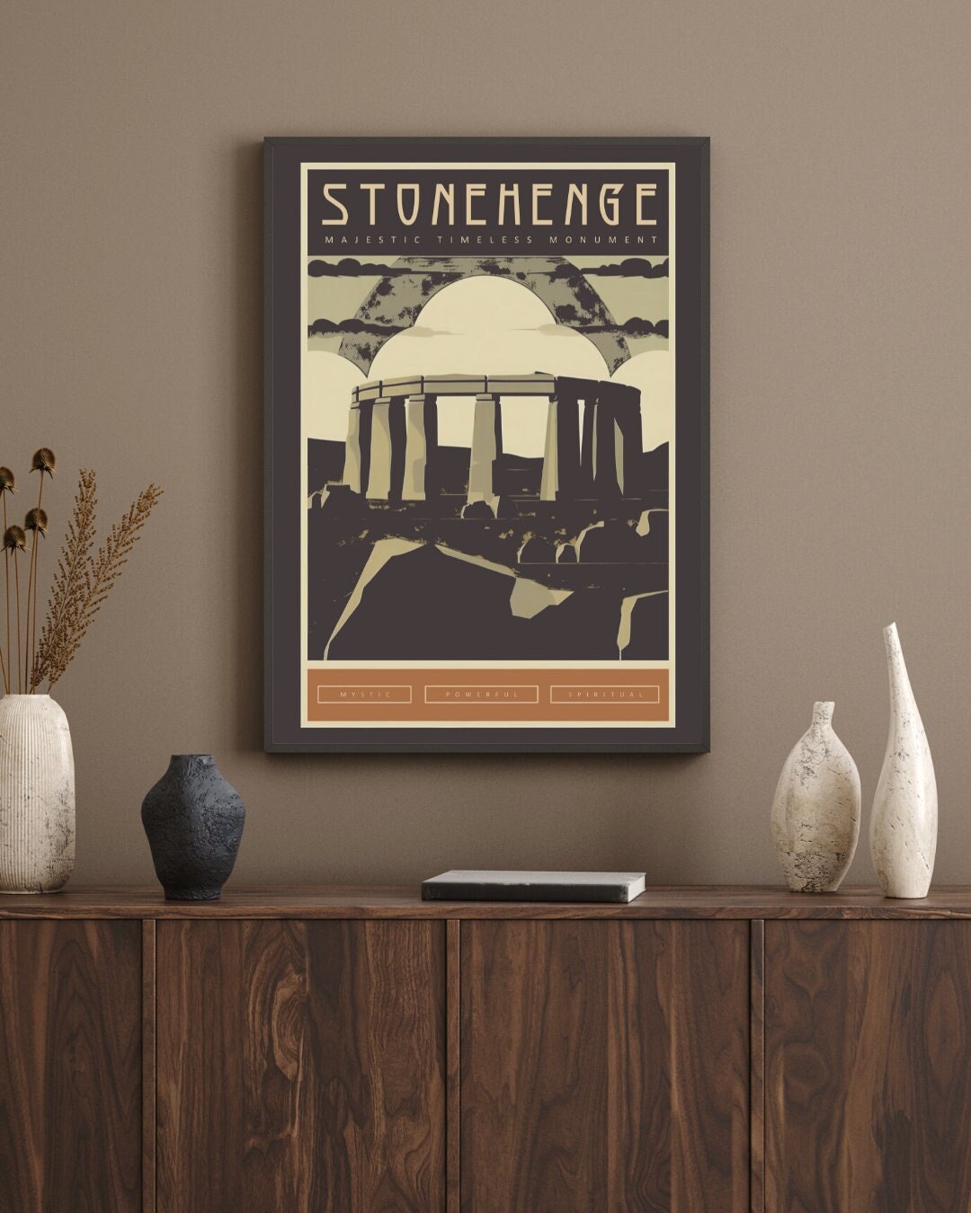Vintage Stonehenge Art Deco Printable Wall Art, Printable Poster ...