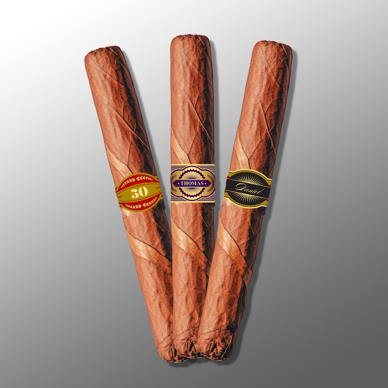 Custom Cigar Labels, Personalised Cigar Bands, Groomsmen Best Man ...