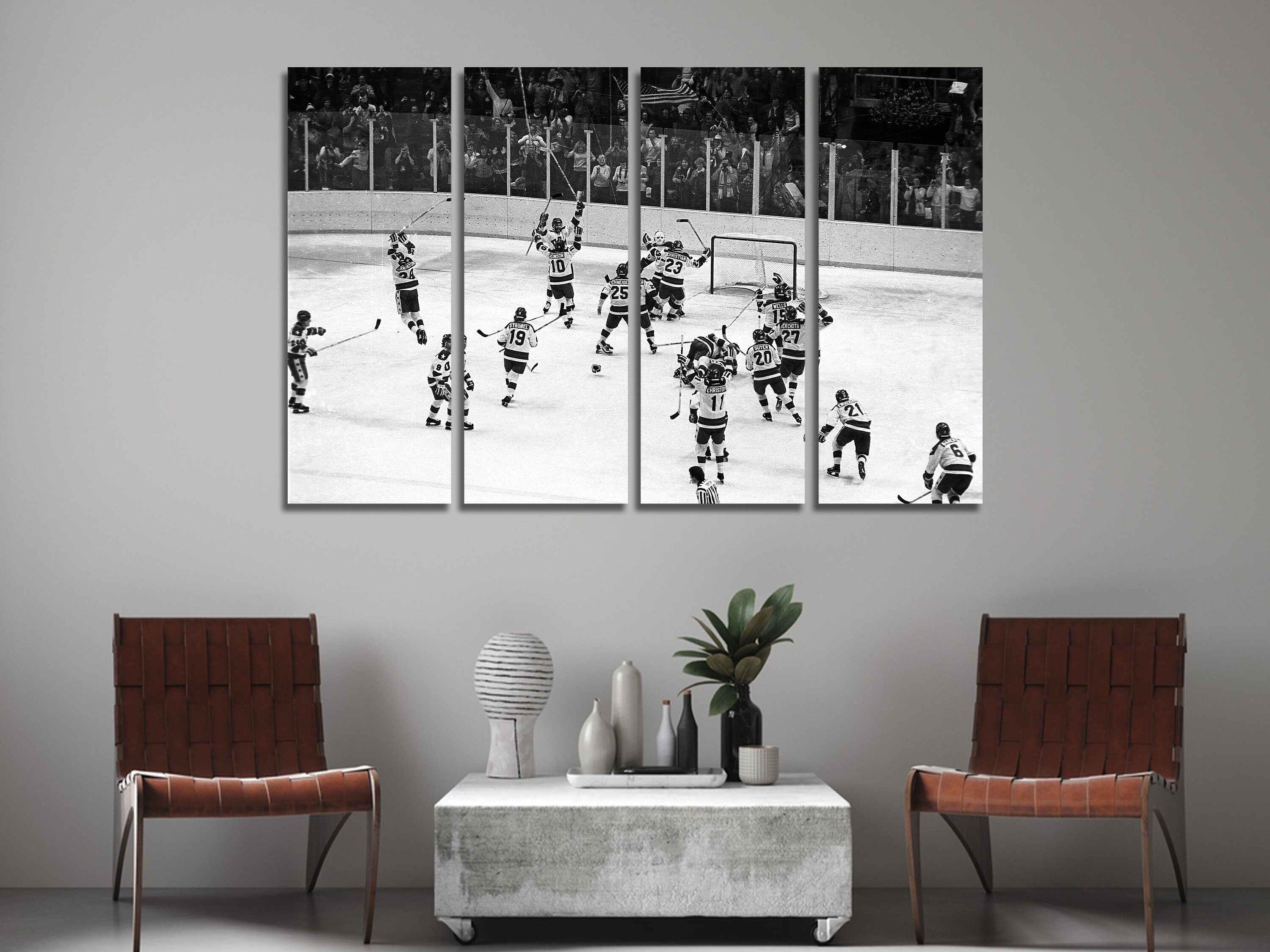 1980 Miracle on Ice Multi Canvas Wall Art, Large Framed Canvas Wall Art ...