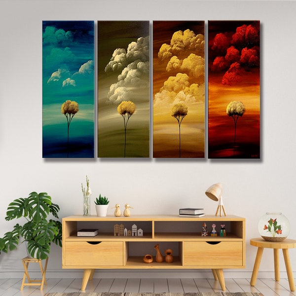 4 Piece Wall Art - Etsy