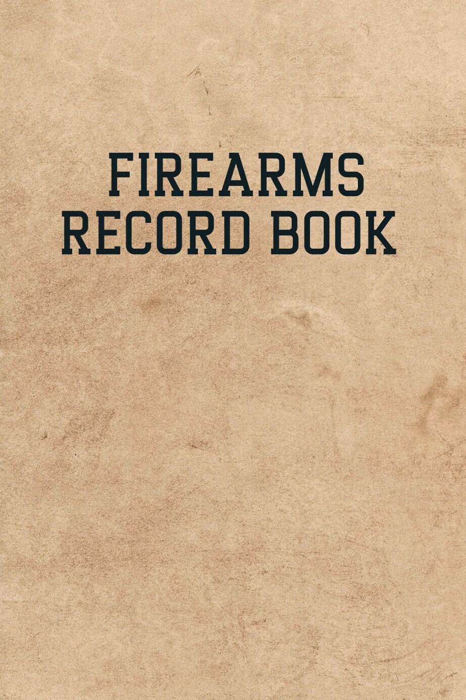 Firearms Record Book for Personal Use / Digital Download / A Logbook of ...
