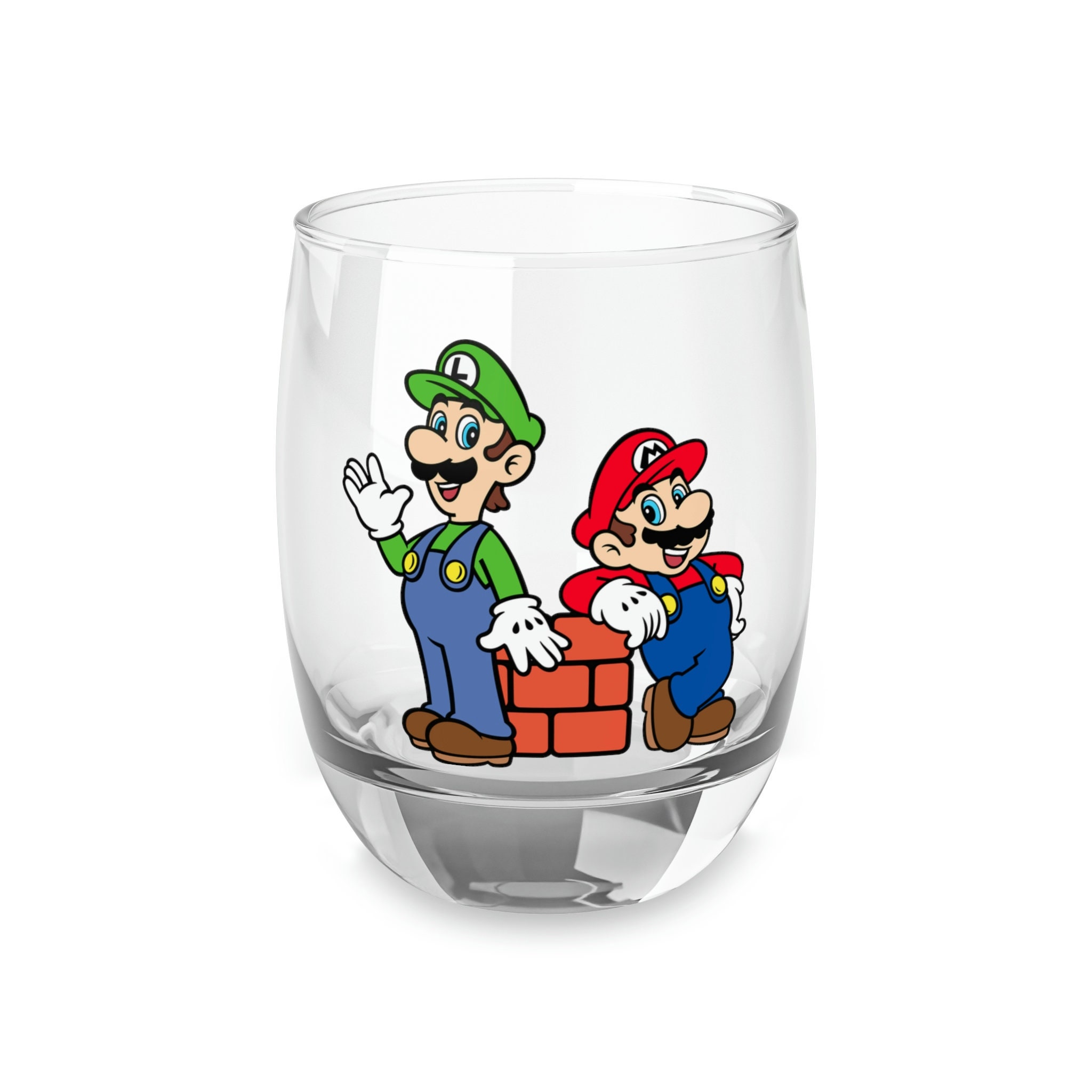 Super Mario Bros Whiskey Glass / Mario and Luigi / Wine / Beer ...