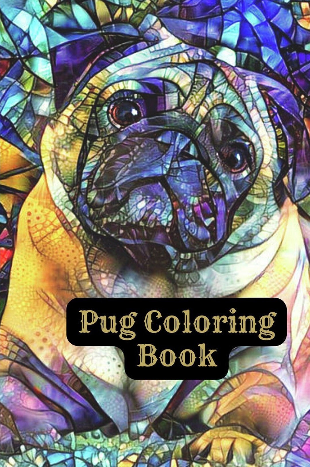 Pug Coloring Book / Digital Download / Children Will Have Fun Coloring ...