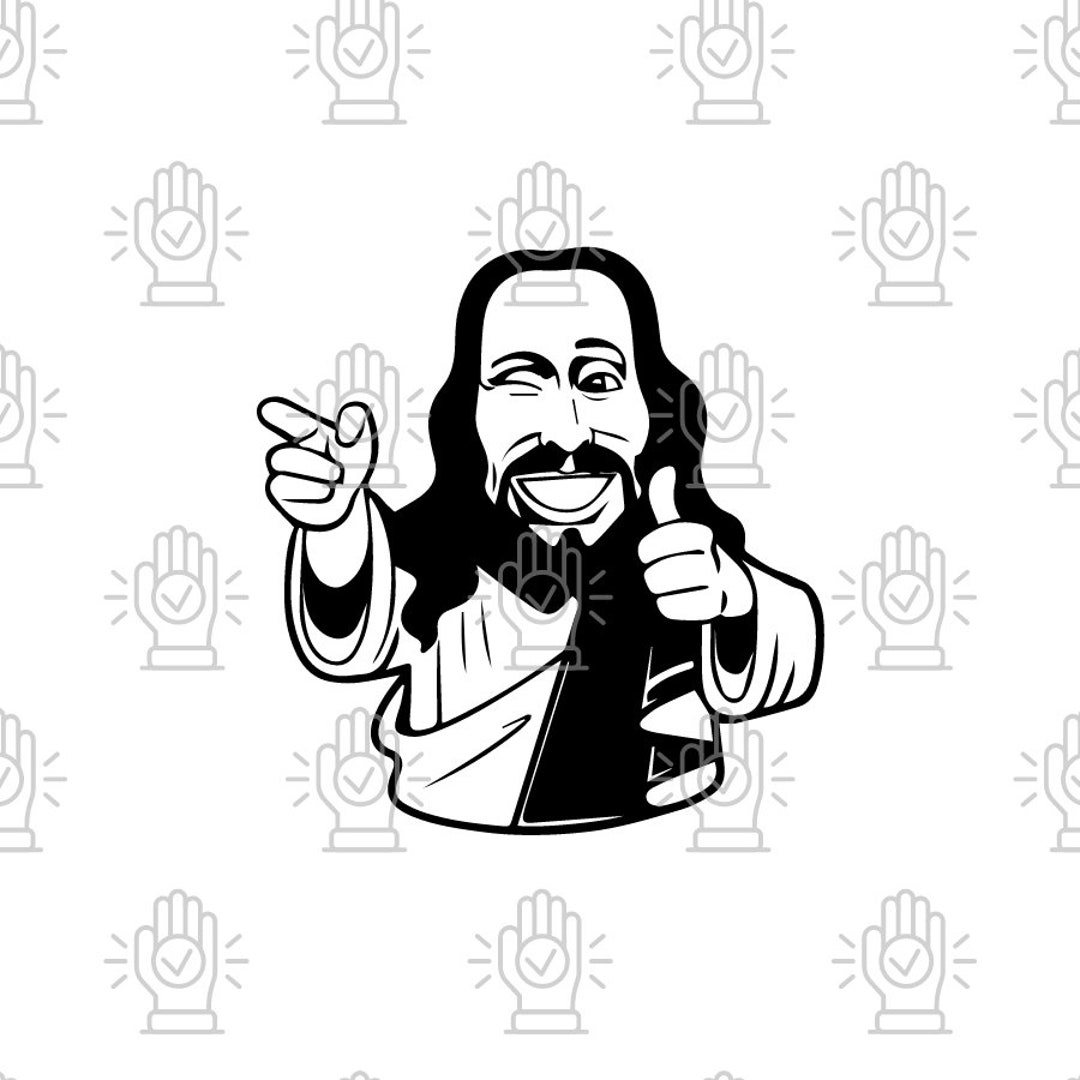 Jesus Winking Svg / Jesus / God / Religion / Png Svg Pdg - Etsy