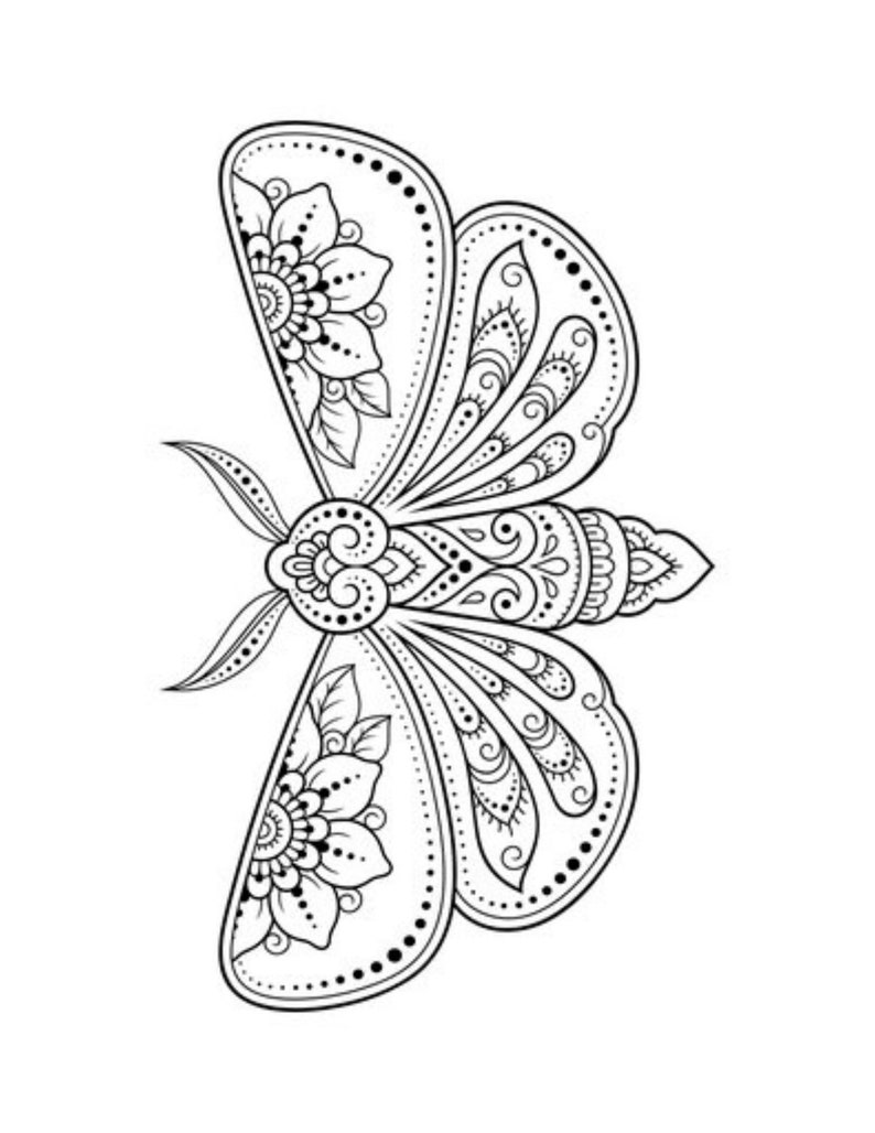 Butterfly Coloring Book / Digital Download / Featuring 50 Different ...