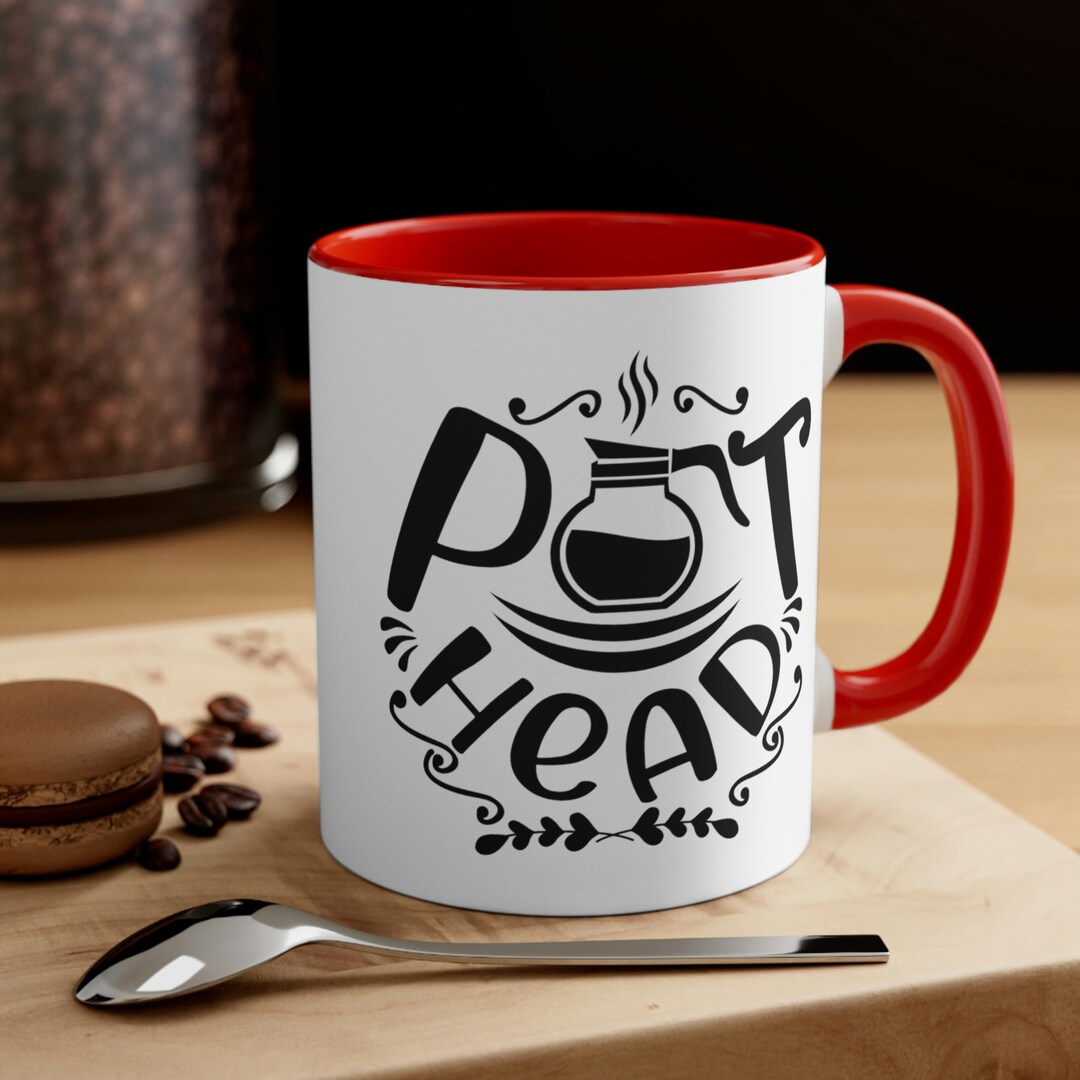 Pot Head Ceramic Coffee Mug, Coffee Mug, Funny Gifts, Pot Head Coffee ...