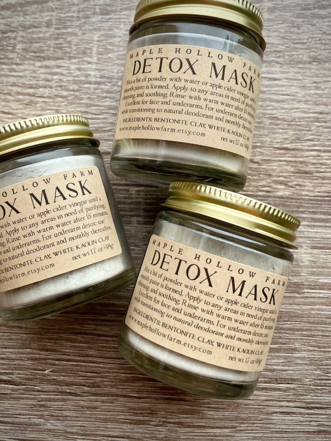 Detox Mask | Underarm Armpit Face Sensitive Skin | Bentonite Clay ...
