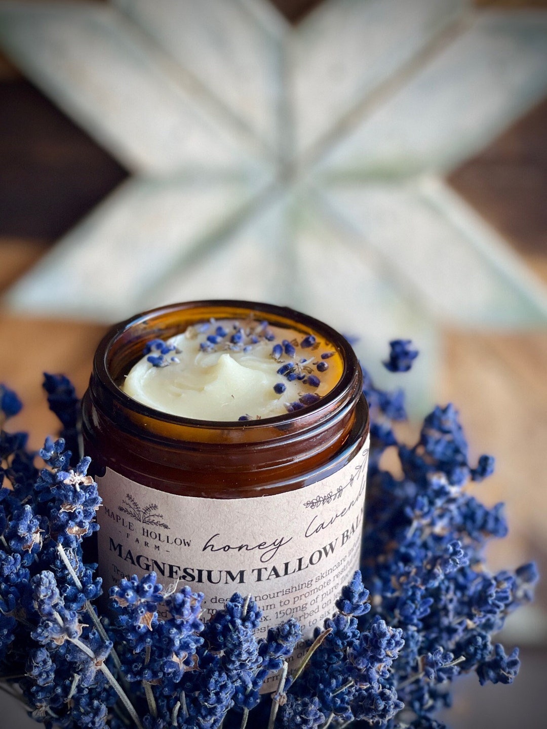 Magnesium Tallow Honey Lavender Balm | Grass Fed + Finished | Sleepy ...