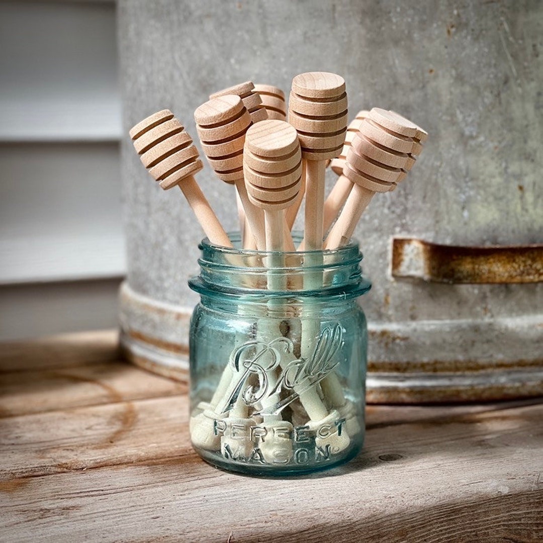 Honey Dipper | Wooden Utensil | Charcuterie | Foodie Gift | Honey Jar ...