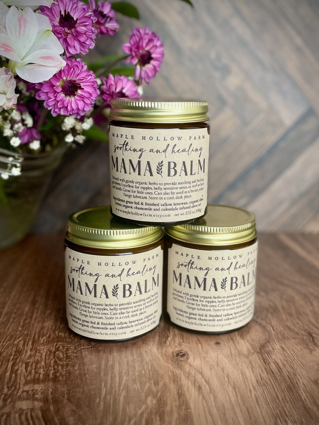 Mama Balm Tallow Nipple Belly Breast Salve Butter Shea Butter Olive ...