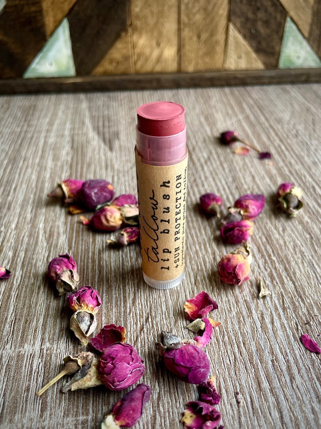 Rosewood Tallow Lip Blush | Grass Fed Finished | Iron Oxide Beeswax ...