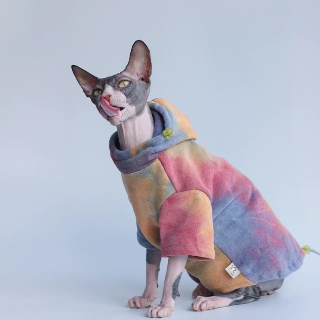 Sphynx Cat Clothes,hoodie for Sphynx Cat,cat Jumper,hairless Cat Hoodie ...