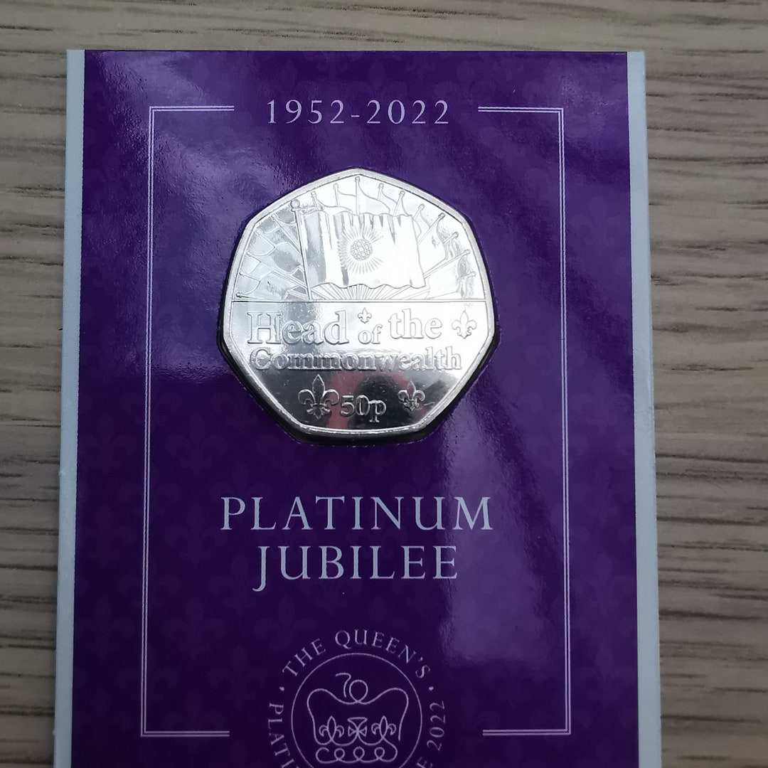 50p Platinum Jubilee Coin. Uncirculated in Plastic Bubble. Rare ...