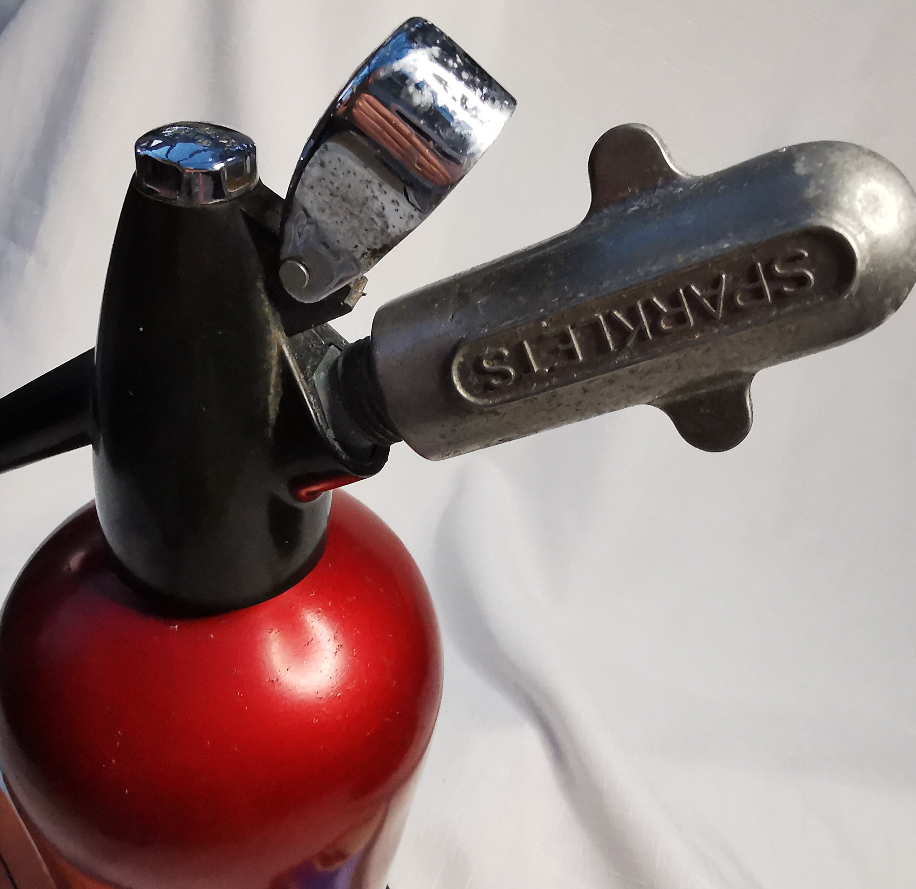 Sparklets Soda Syphon the First of the Coloured Syphons. Ruby Red. Very ...