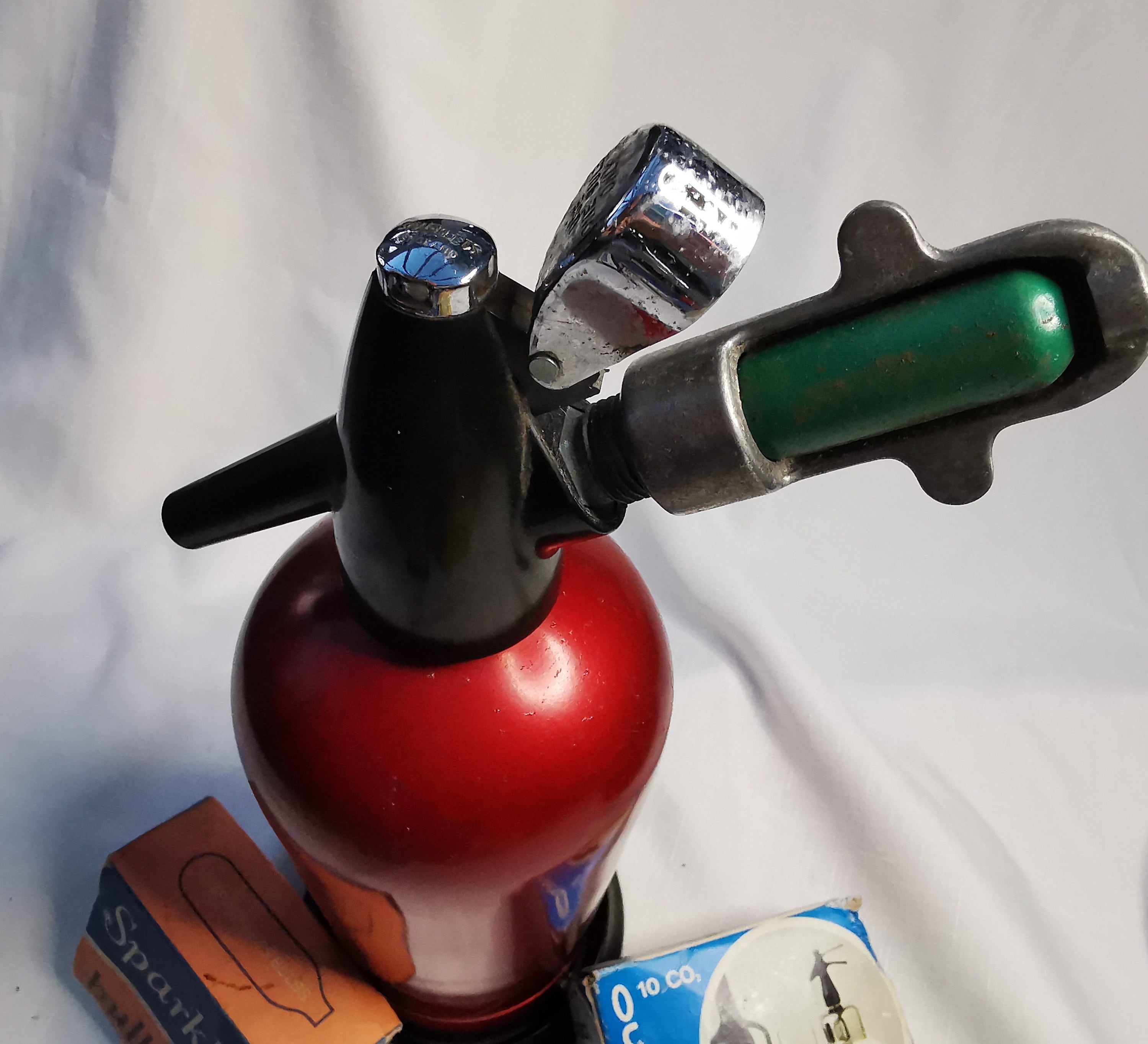 Sparklets Soda Syphon the First of the Coloured Syphons. Ruby Red. Very ...