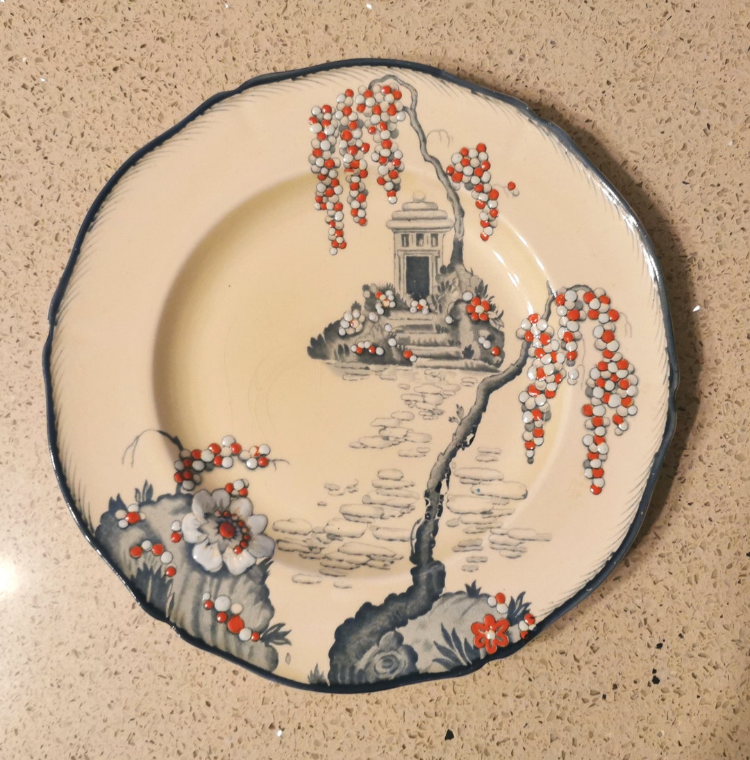 Royal Venton Ware Plate for Display. Beautiful Hand Painted Detailing ...