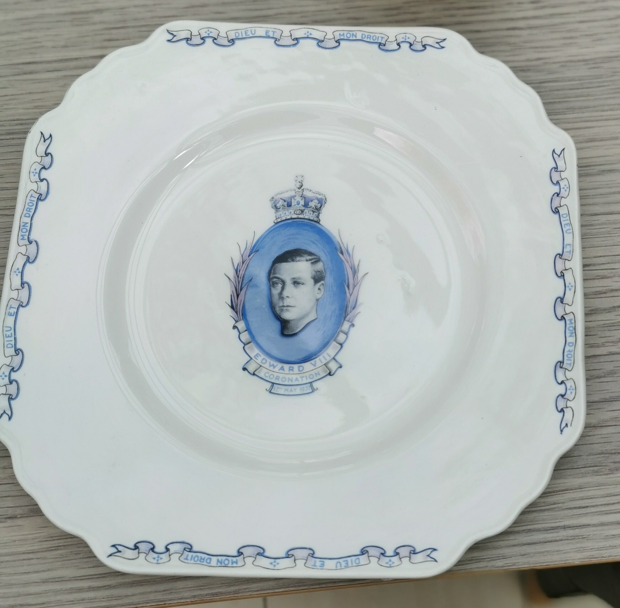 Coronation Plate Edward VIII 1936 Made by Wedgewood England. RARE PLATE ...