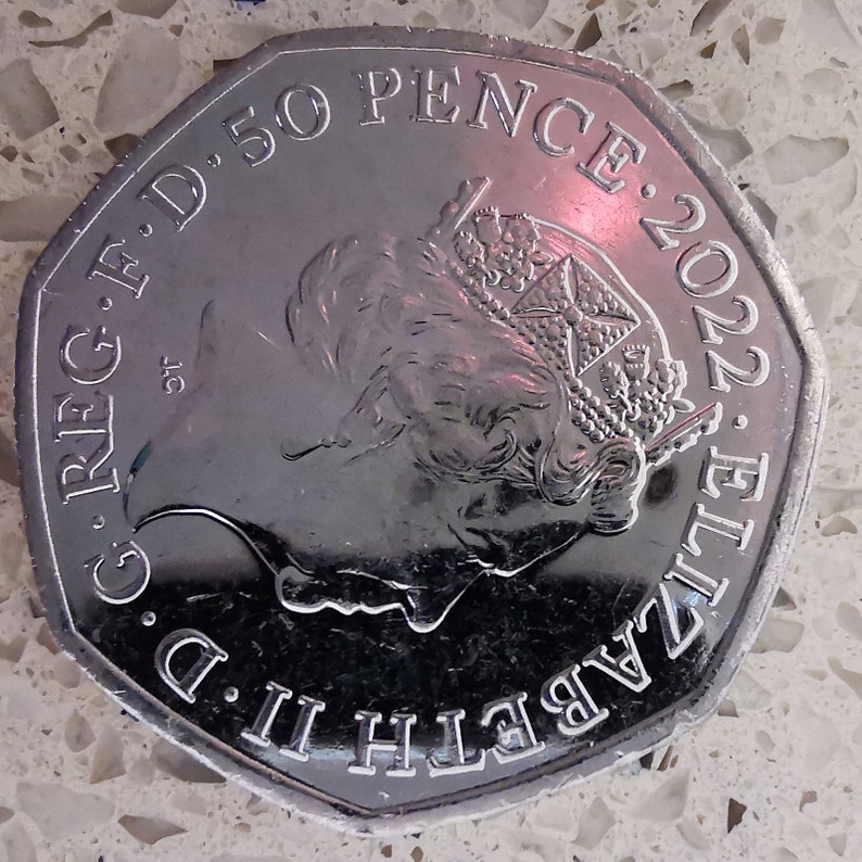 PRIDE 50p Coin Dated 2022. Has Been in Circulation, but Not Long in ...