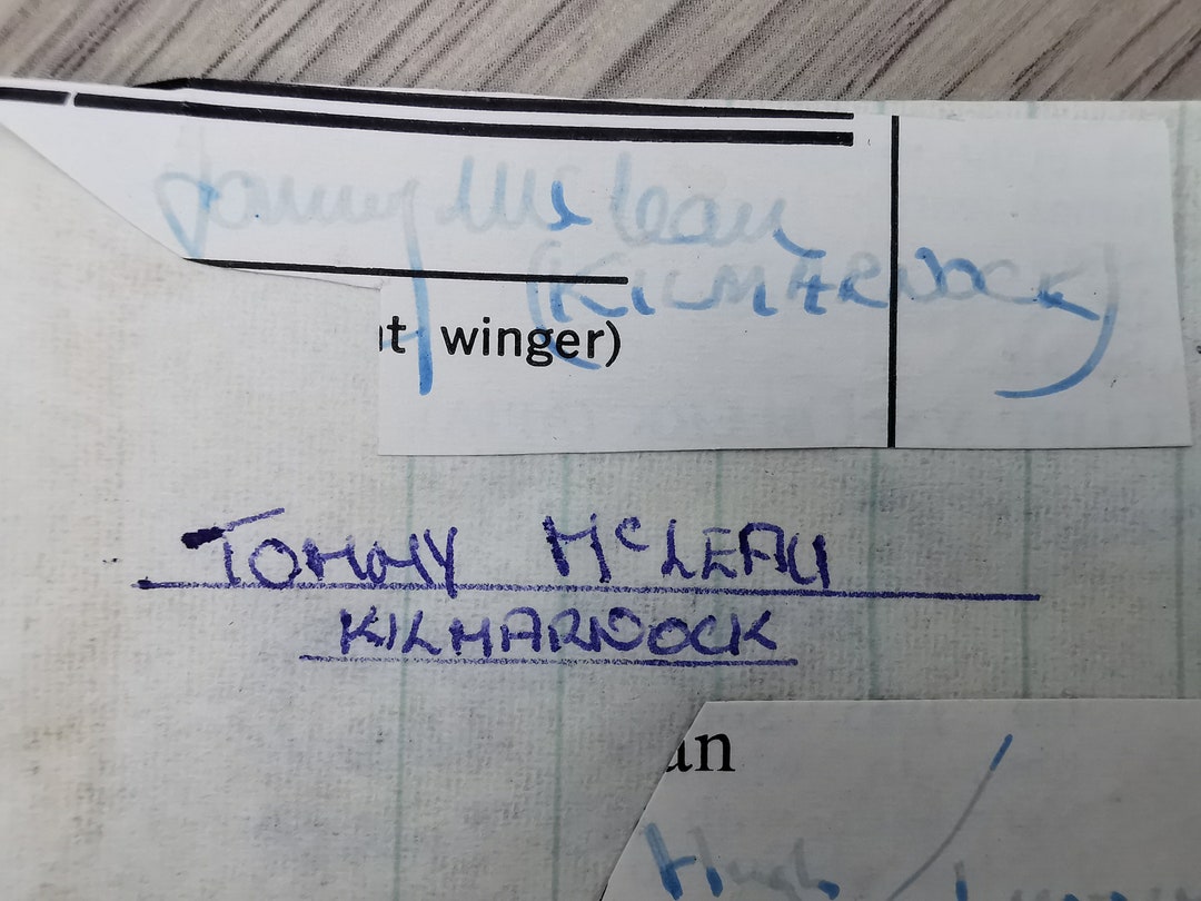 Vintage Autograph of Tommy Mcclean Scottish Footballer 1967 - Etsy