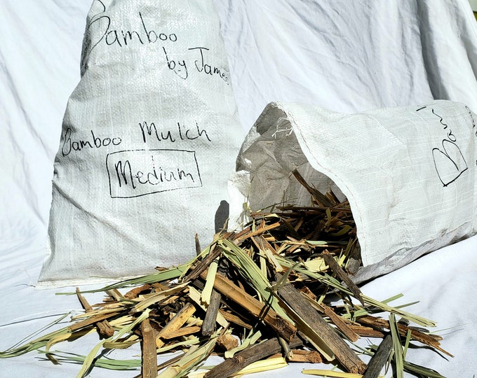 Natural Bamboo Mulch, Superior Garden Container and Potted Plant Top ...