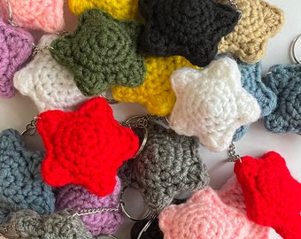Kawaii Star Crocheted Keychain, Amigurumi , Cute Bag Charm, Accessories ...