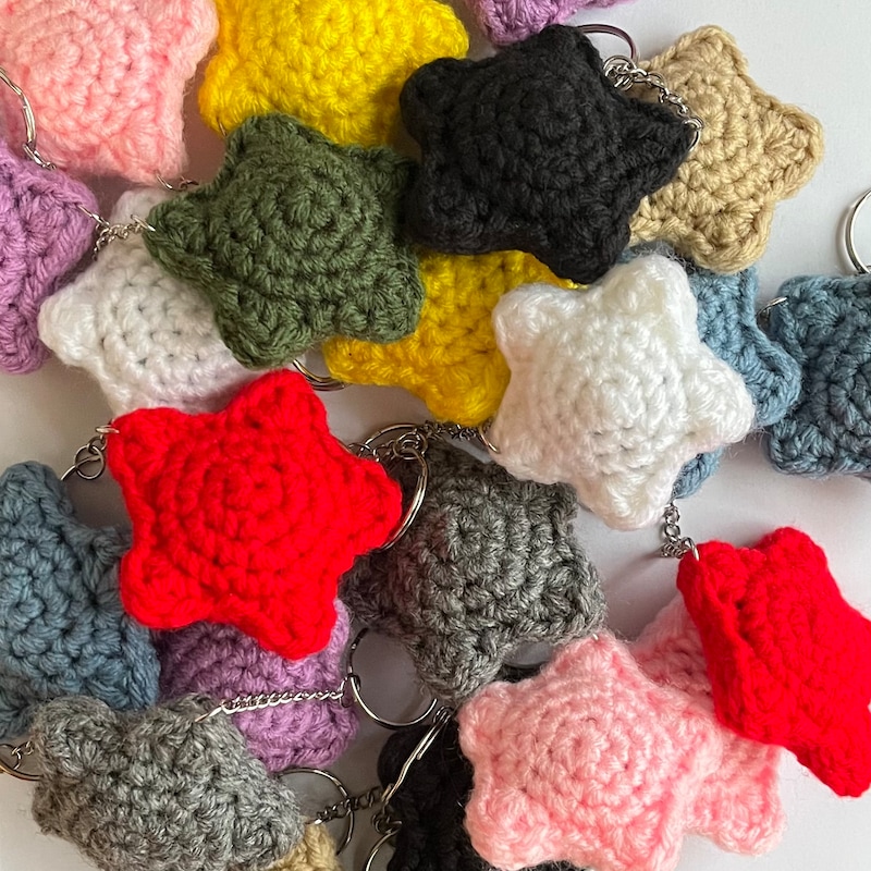 Star Keychain - Etsy