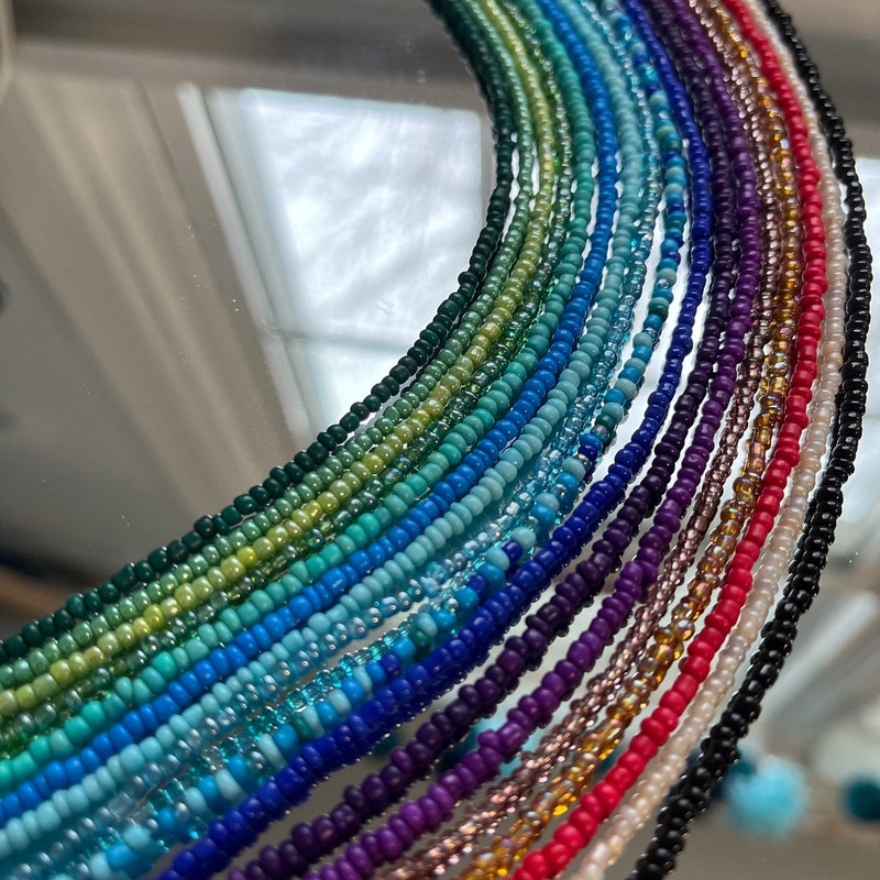 Beaded Seed Bead Necklace - Etsy