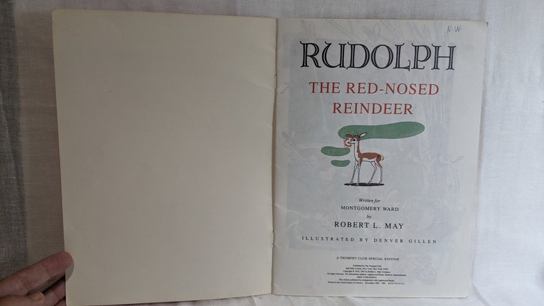 1967 Rudolph the Red-nosed Reindeer Soft Cover Book 32 Pages - Etsy