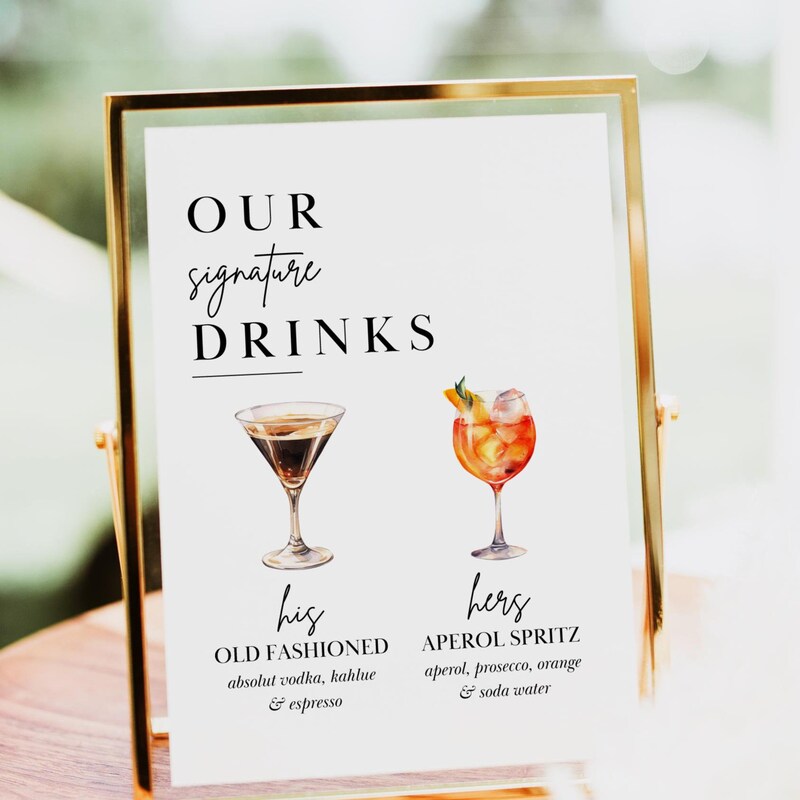 Cocktail Wall Signs - Etsy UK