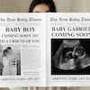 Pregnancy Reveal Newspaper Template, Baby is Coming Newspaper ...