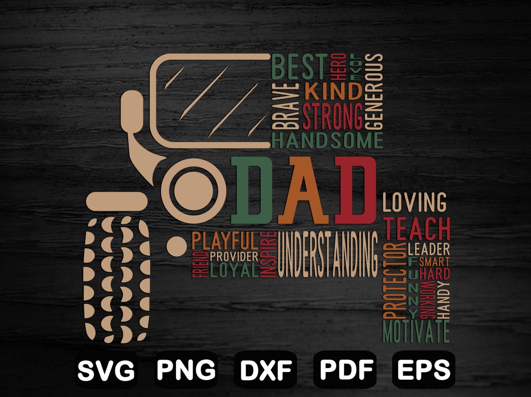 Dad 4x4 Offroad Car Svg, Father's Day off Road Svg, Fathers Day Shirt ...