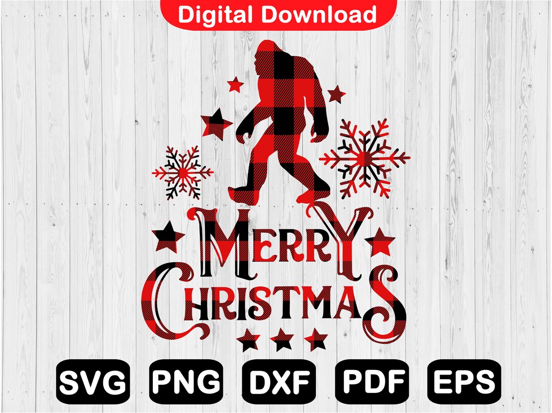 Christmas Bigfoot Svg, Christmas Sasquatch Svg, Believe Svg, Bigfoot ...