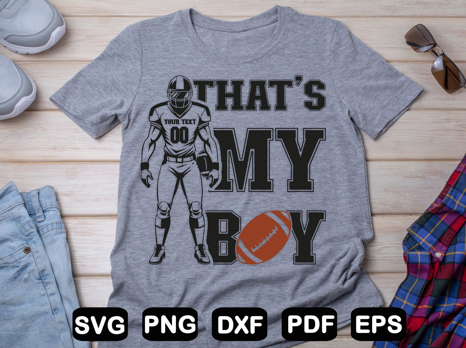 That's My Boy Svg, Custom Football Svg, Football Boy Svg, Football ...