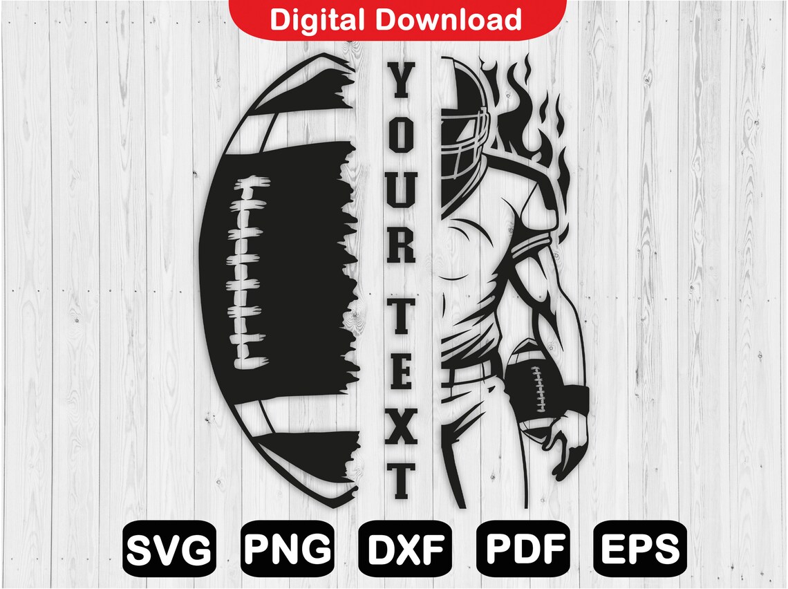 Football Player Svg, Custom Football Svg, Football Name Svg, Svg Files ...