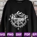 Compass Mountain Svg, Adventure Compass Design, Compass Decal Svg, Wild ...