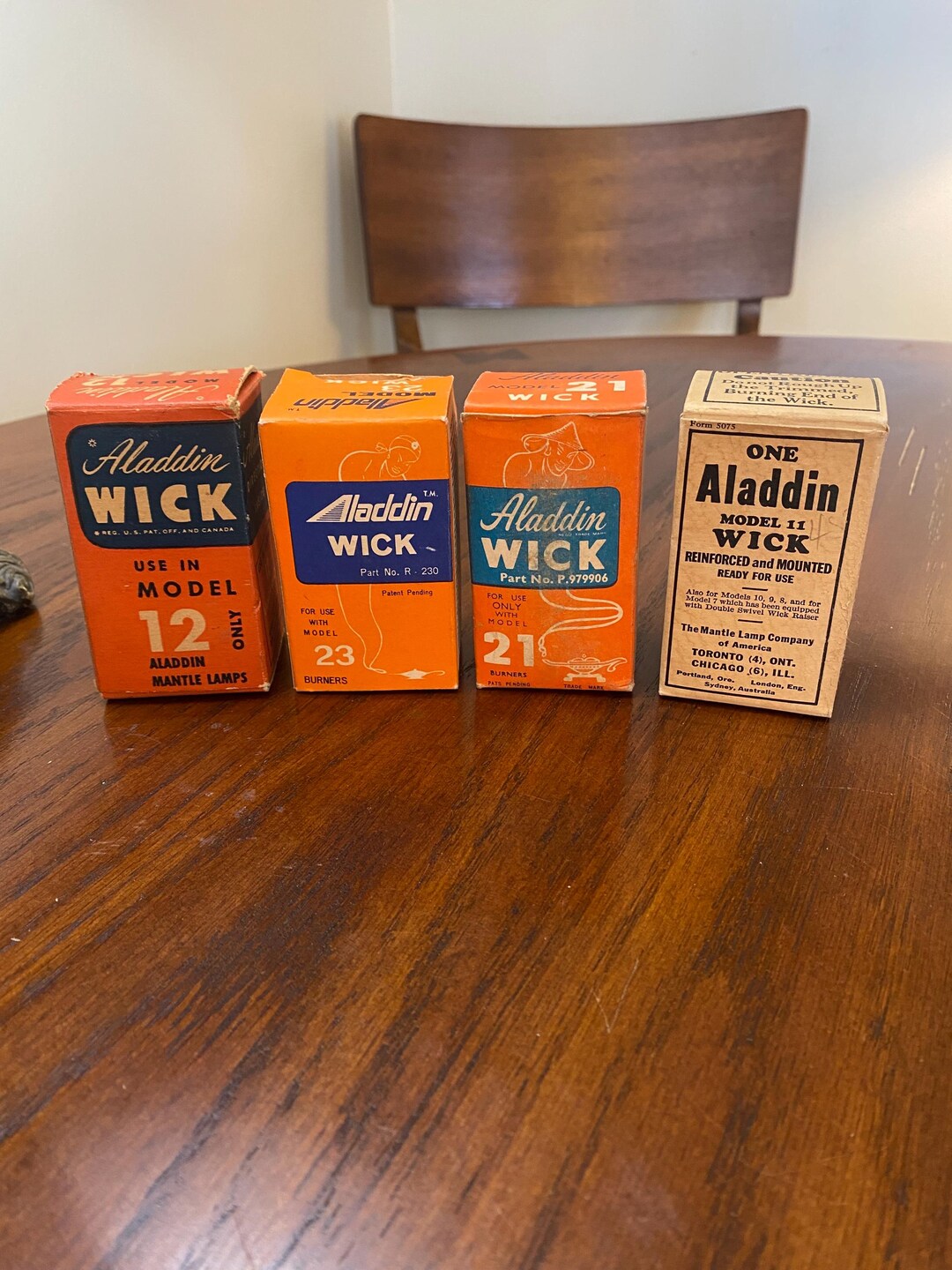 Four Vintage NEW OLD STOCK Aladdin Parts Wick for Model 12 21 23 8,9,10 ...