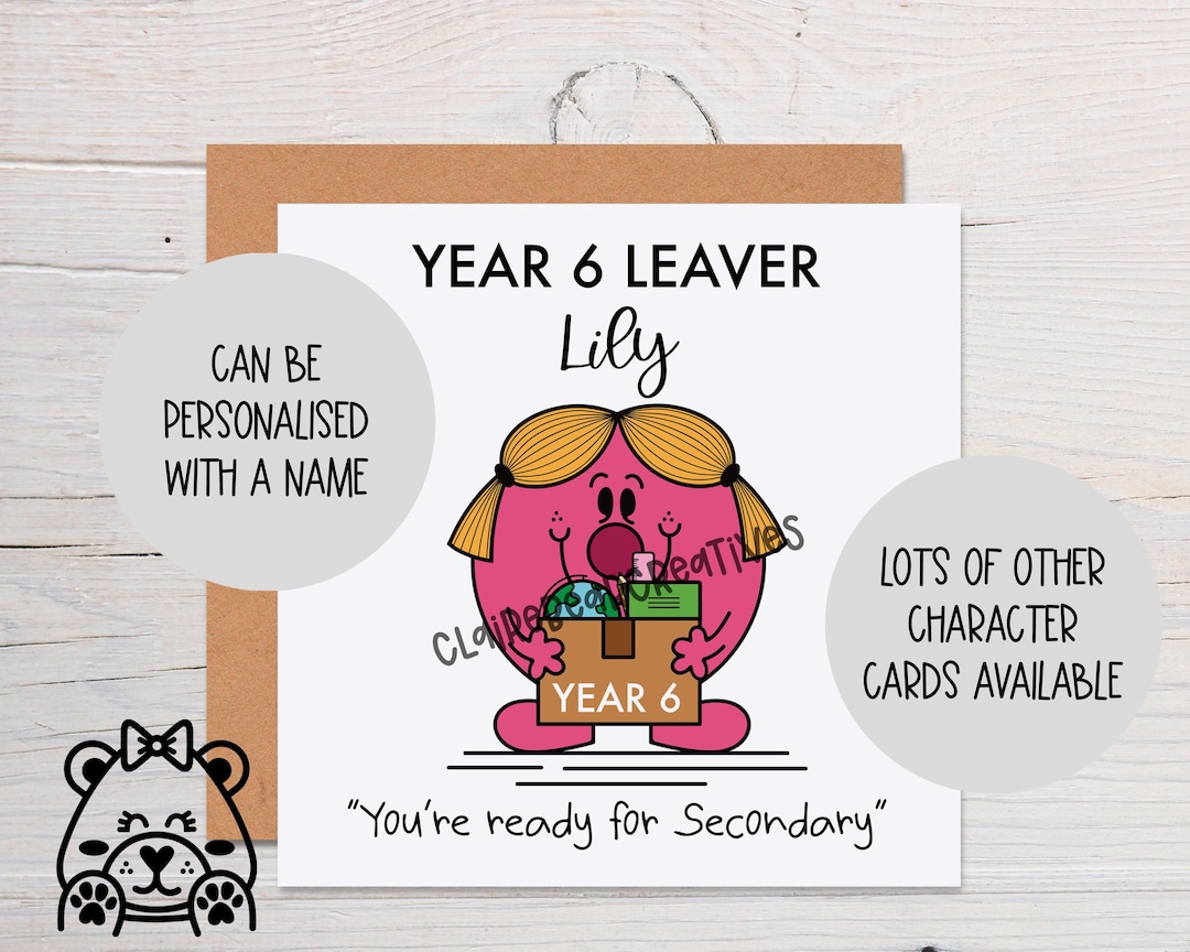 Leaving Primary School Card - End of Year 6 Card - Year 6 Sats ...