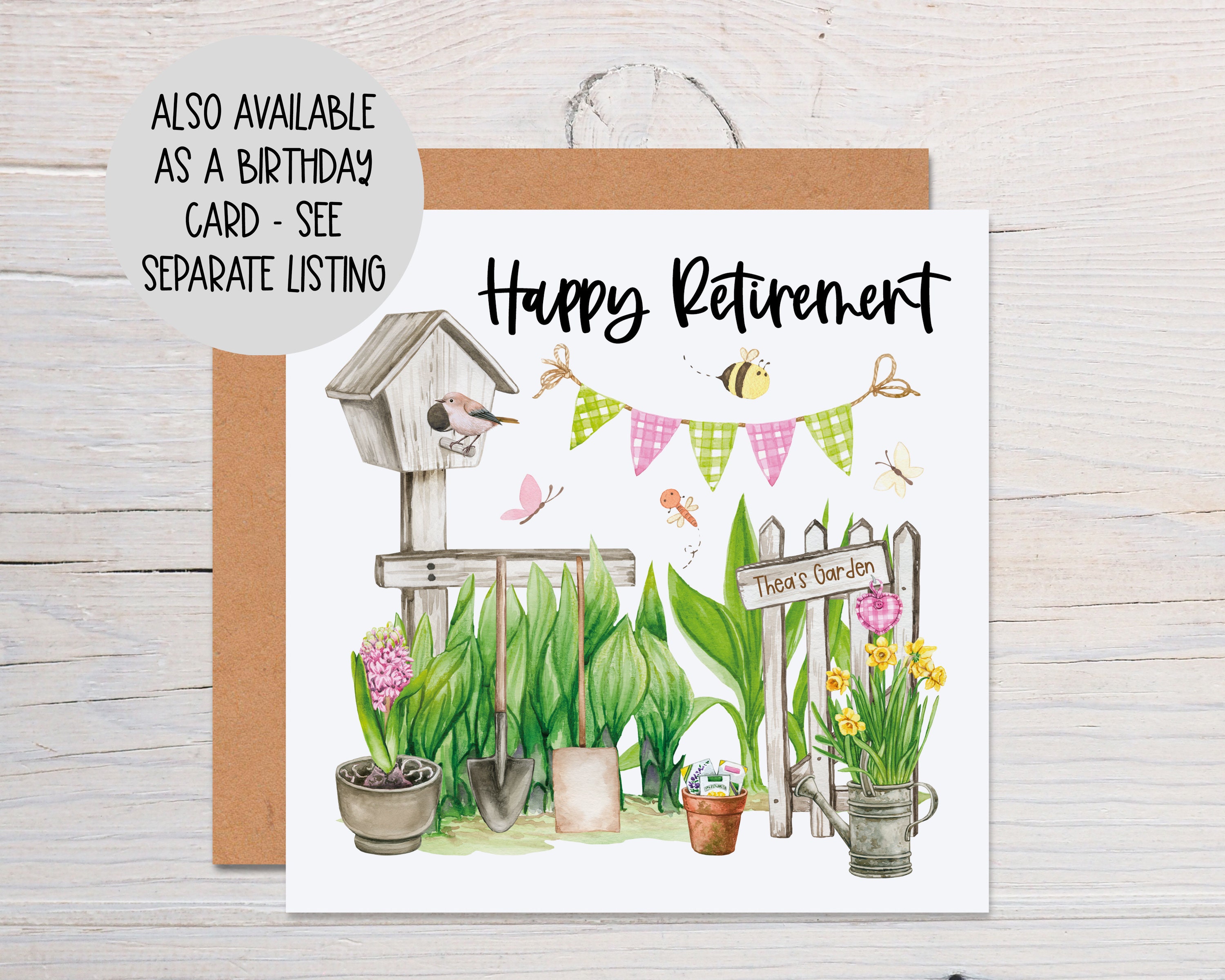 Personalised Retirement Card Personalised Card for Retirement ...