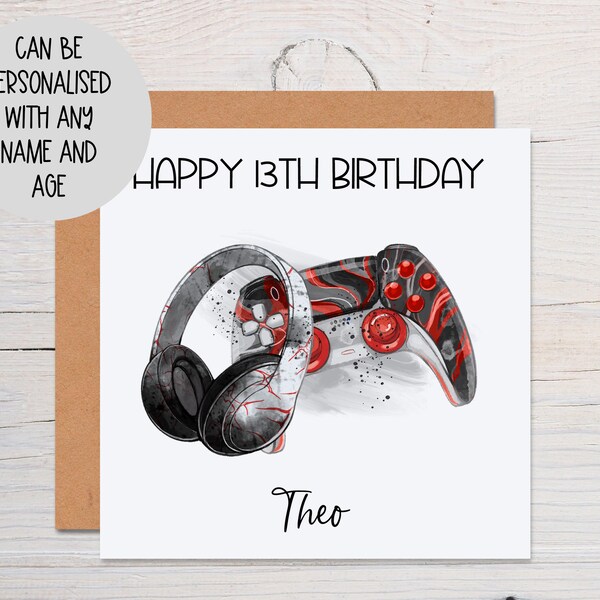 Ps5 Birthday Card - Etsy UK