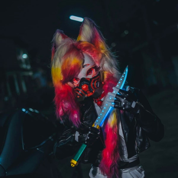 Furry Fox Mask - Etsy