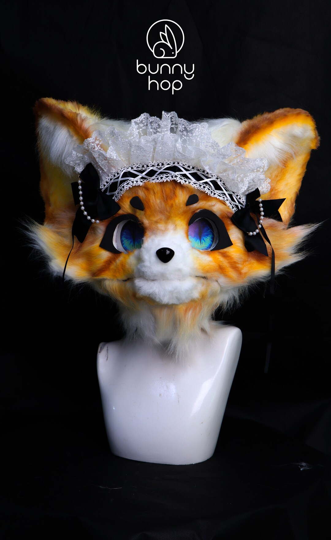 New Designs, Fursona Head Piece, Unique, Cosplay, Kimono Head Furry ...