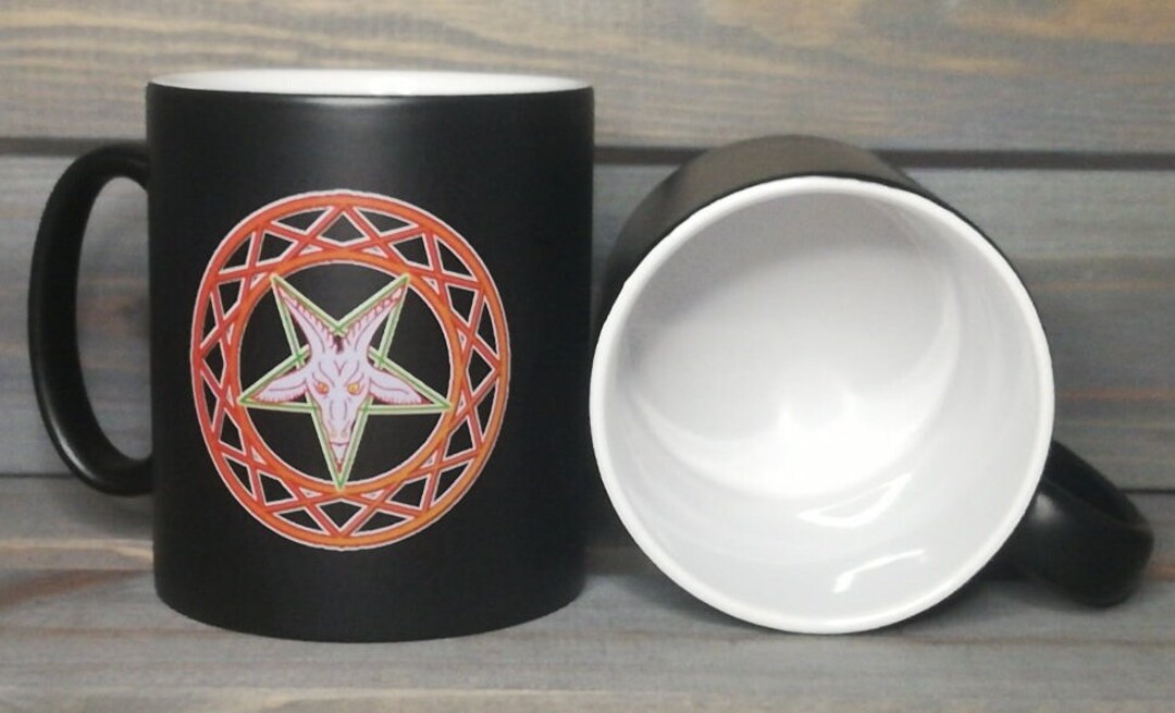 Baphomet Idol Symbol Satanic Goat Deity Occult Mythical Art Mug for Men ...