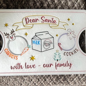 Dear Santa Cookie and Milk Tray - Etsy