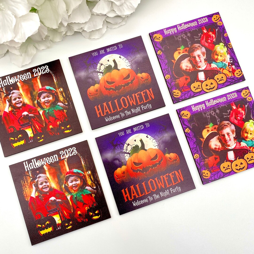 Custom Halloween Wooden Magnets – Personalized UV Print Fridge Decor - Etsy