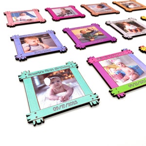 Fridge Magnets Photo Custom Magnets, 1st Birthday Party Favors, With ...