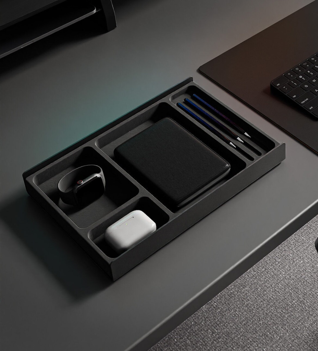 Desk Tray Grovemade Alternative Organiser Cork & Aluminium Catchall ...