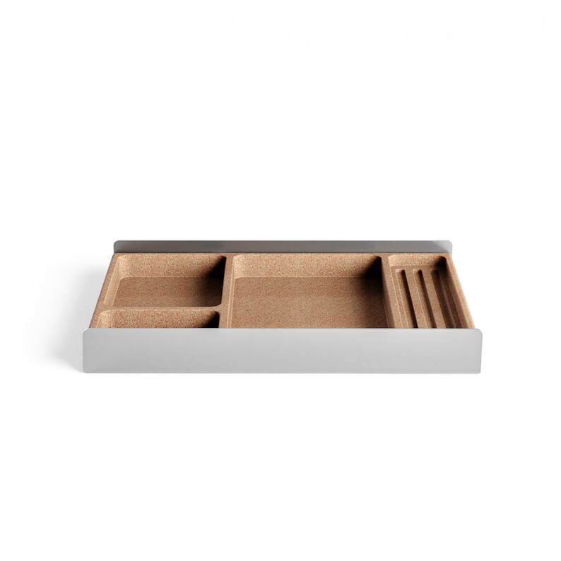 Desk Tray for Desk Shelf System Cork and Aluminium Catchall Valet Pen ...