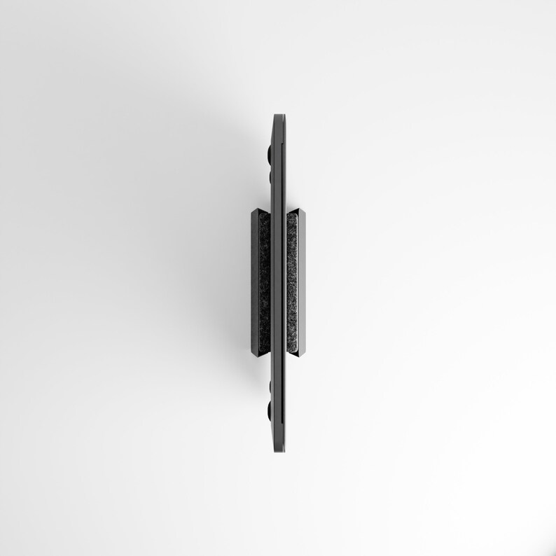 Vertical Laptop Stand Premium Black Wood Clamshell Stand Vertical for ...