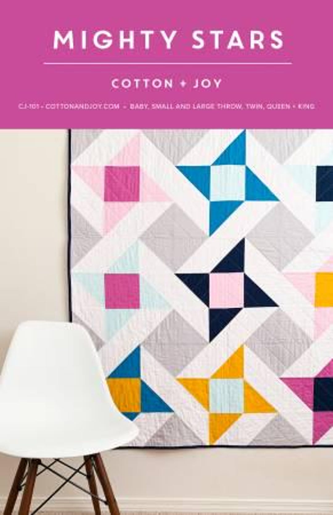 Mighty Stars Quilt Pattern by Fran Gulick of Cotton and Joy - Etsy