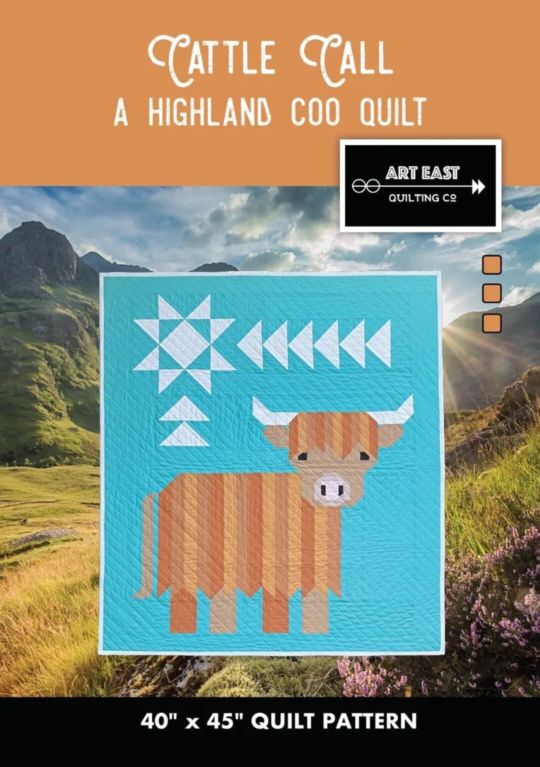 Cattle Call - a Highland Coo Quilt Pattern - Etsy